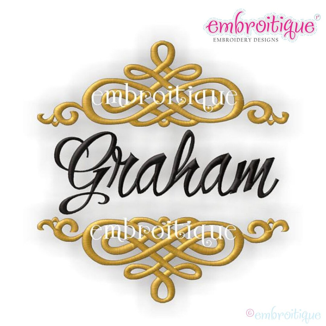 Font Frames Set - 8 of Our Best Selling Machine Embroidery Monogram ...