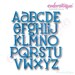 Alex Monogram Font Set- Machine Embroidery Font Alphabet Letters - BX ...