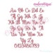 Hailey Monogram Set 1 - Curly Swirly Calligraphy Interchangeable ...