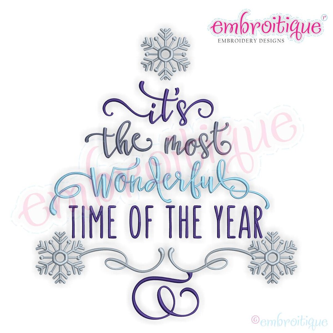 It's the Most Wonderful Time of the Year- Christmas Holiday Design Word ...