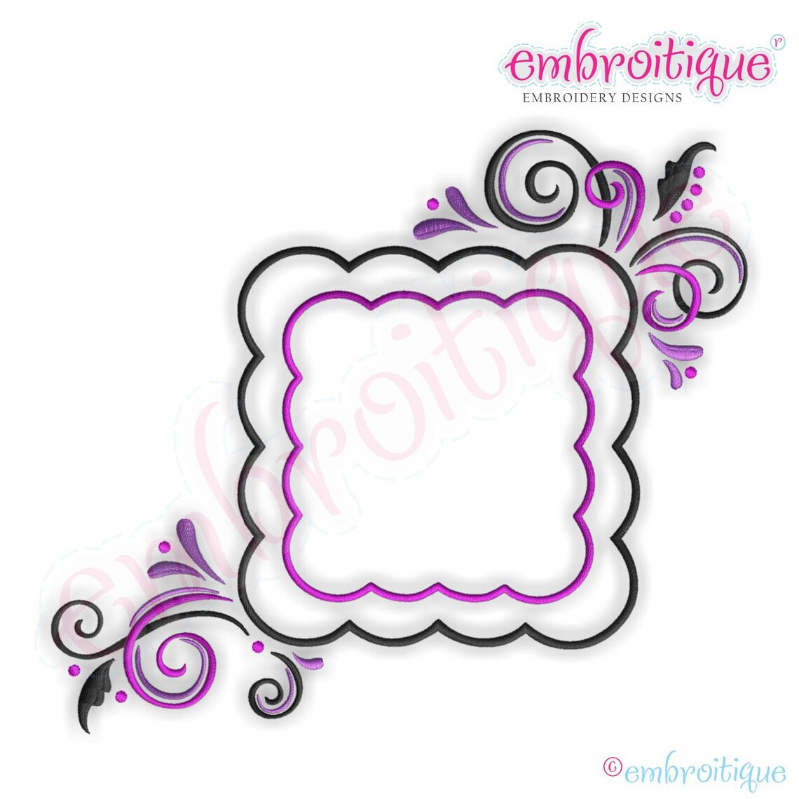 Curly Cloud Font Frame Instant Email Delivery Download - Etsy