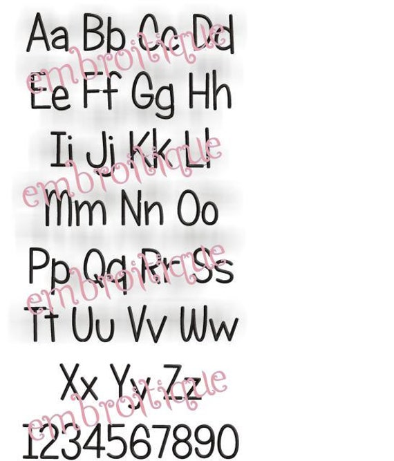 Simple Lettering Styles Alphabet