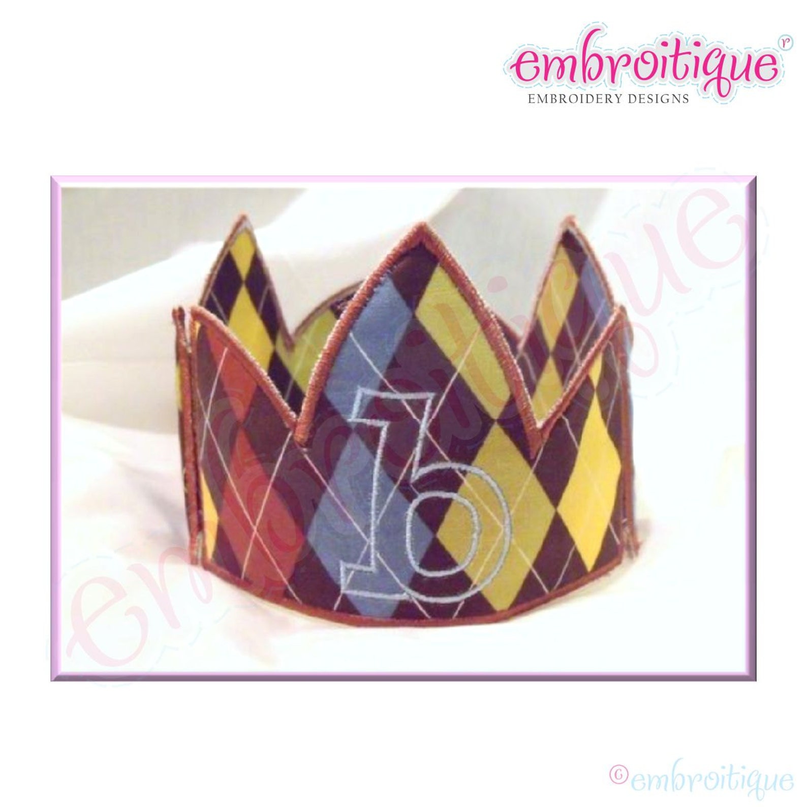 ITH King or Prince Crown Birthday Party Hat 2 Digital - Etsy