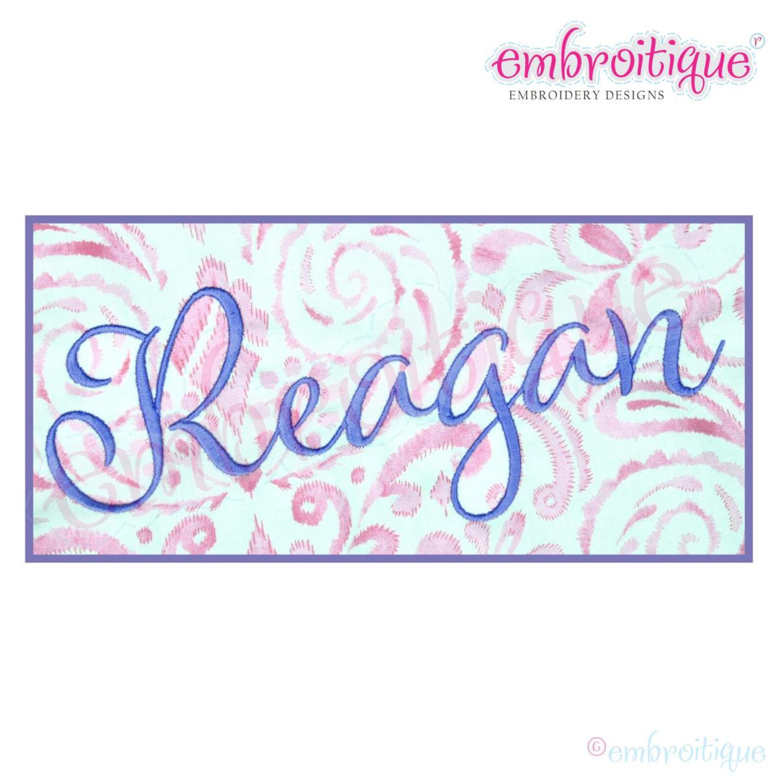 Reagan Set 1 Calligraphy Script Monogram Alphabet Font BX | Etsy