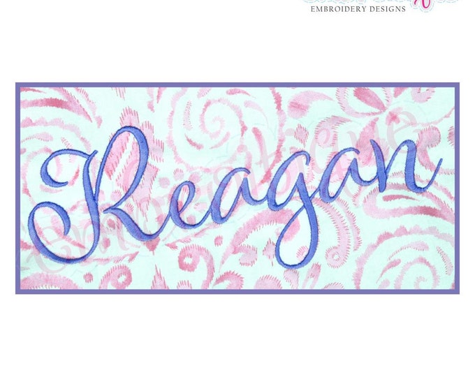 Reagan Set 1 Calligraphy Script Monogram Alphabet Font BX - Etsy