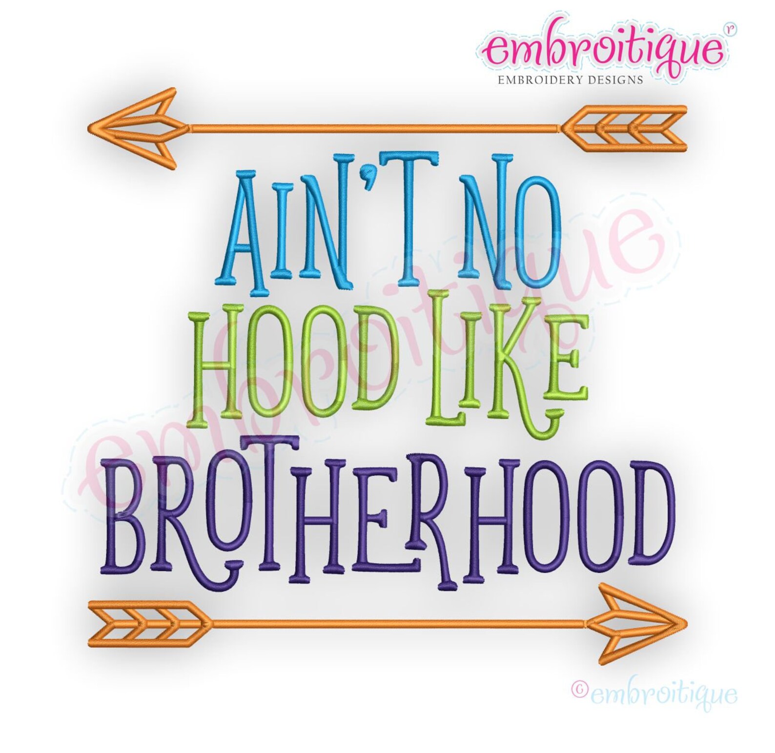 Ain't No Hood Like Brotherhood - Funny Family Sibling Design -instant ...