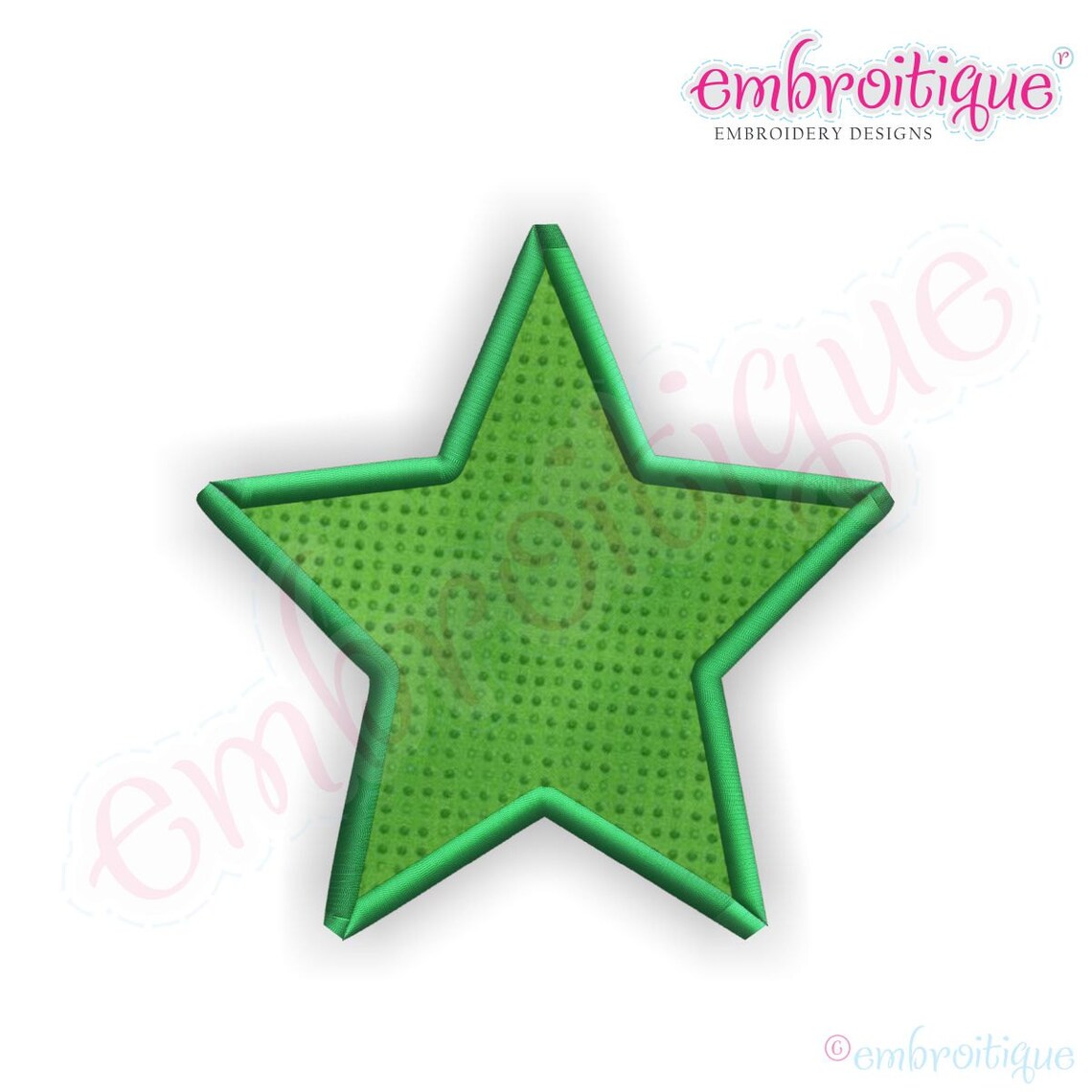 Basic Shapes 5-point Star Raw Edge & Satin Stitch Applique - Etsy