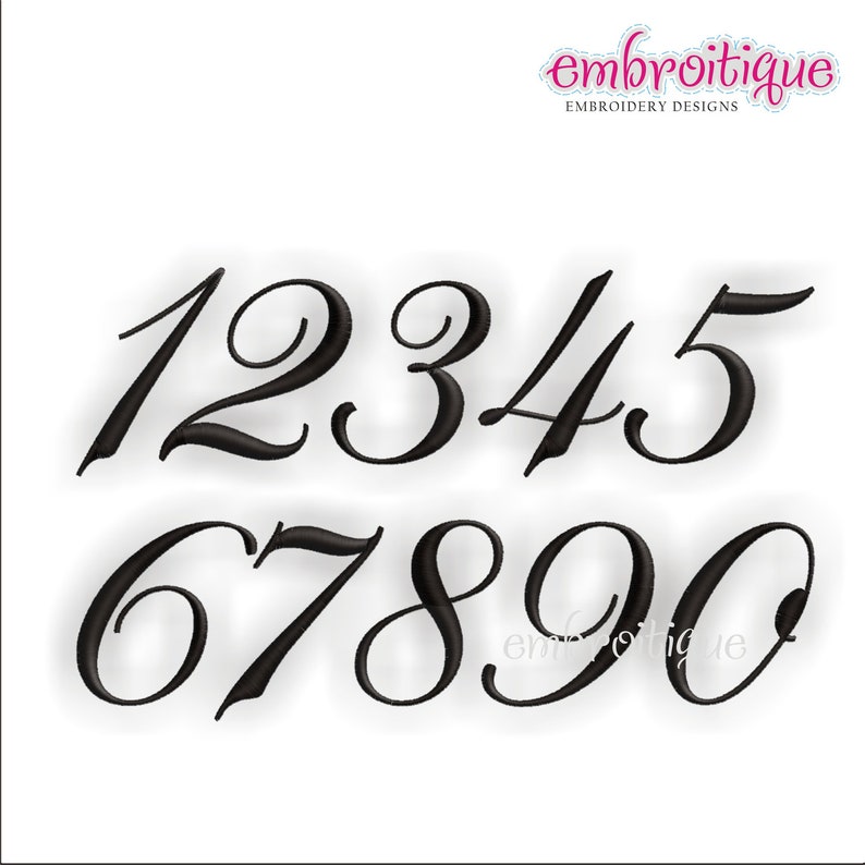 Emily Monogram Set - Small- Machine Embroidery Font Alphabet Letters ...