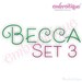 Becca Set 3 - Exclusive Monogram Alphabet Font - Instant Download ...