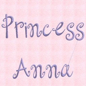 Princess Anna Monogram Font Set- Machine Embroidery Font Alphabet ...
