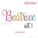 Beatrice 1 Monogram Font- Medium - BX Files Included- Instant Download ...