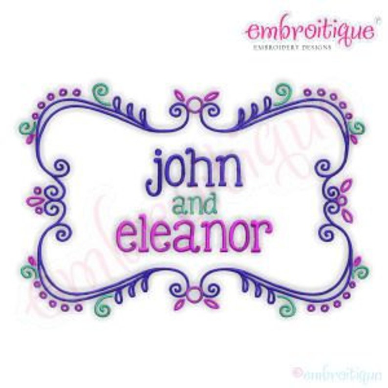 Eleanor Font Frame instant Download Digital Files for - Etsy