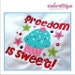 Freedom is Sweet Cupcake 4th of July- -instant Download Digital Files ...