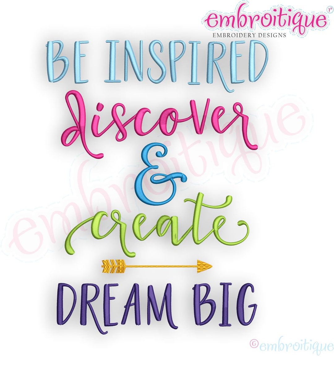 Be Inspired Discover & Create Dream Big With Arrow -instant Download ...