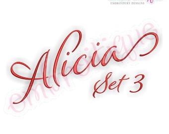 Alicia Script Font - Etsy