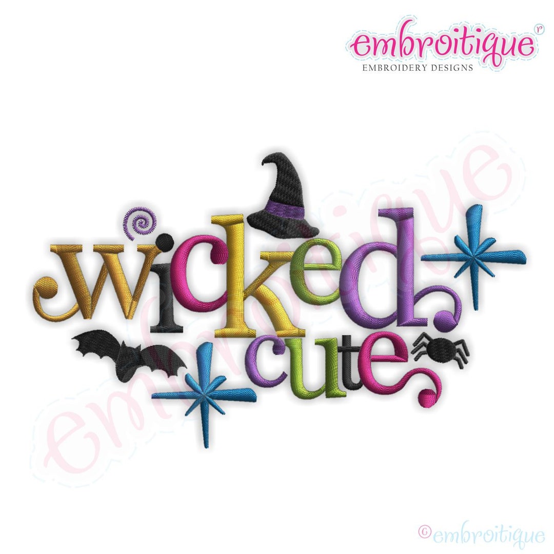 Halloween Wicked Cute - Instant Download -digital Machine Embroidery ...
