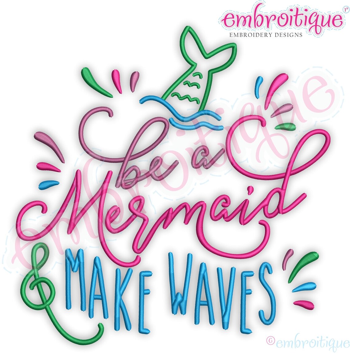 Be A Mermaid & Make Waves instant Download Digital Files for | Etsy