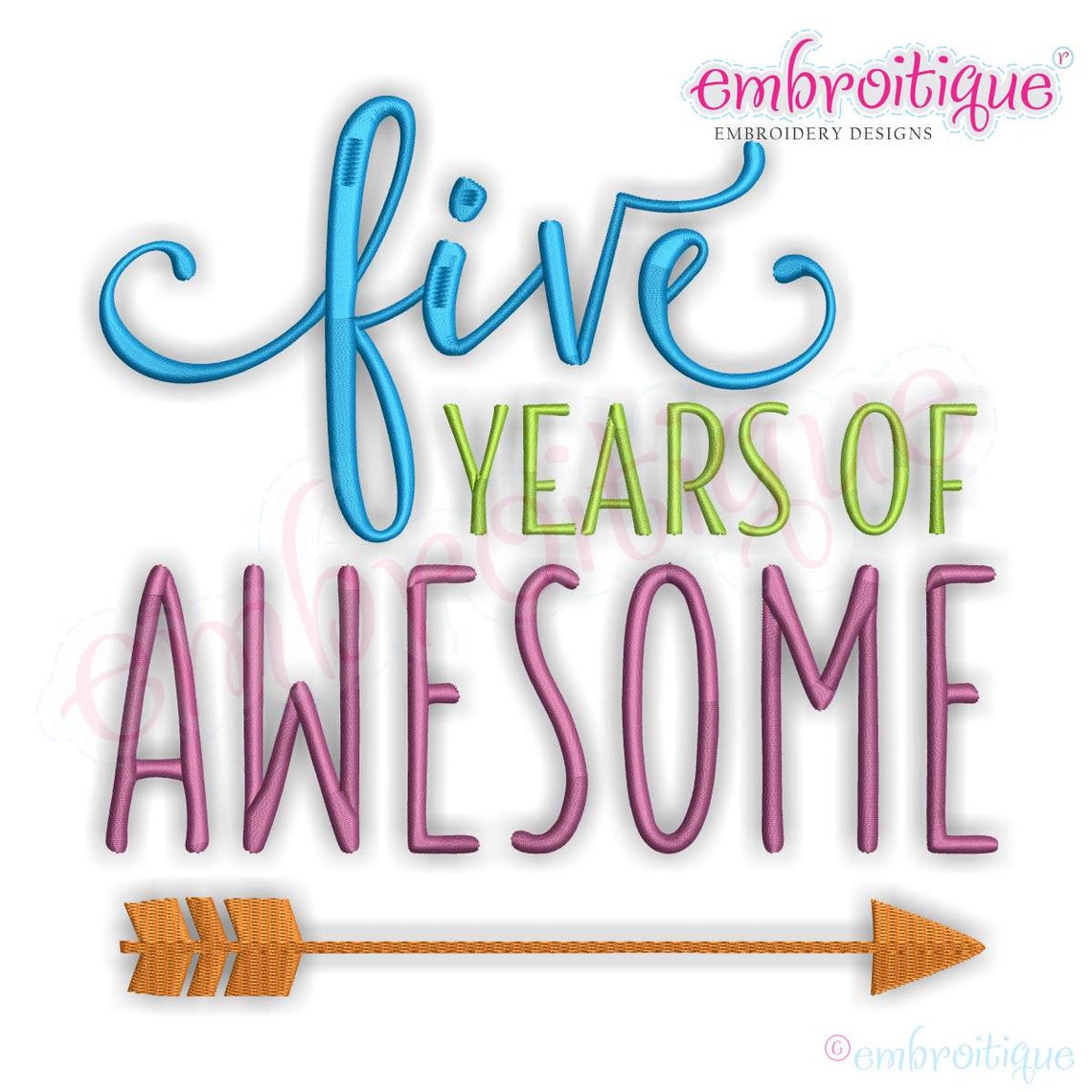 FIVE Years of Awesome Boy or Girl Fifth Birthday Instant - Etsy