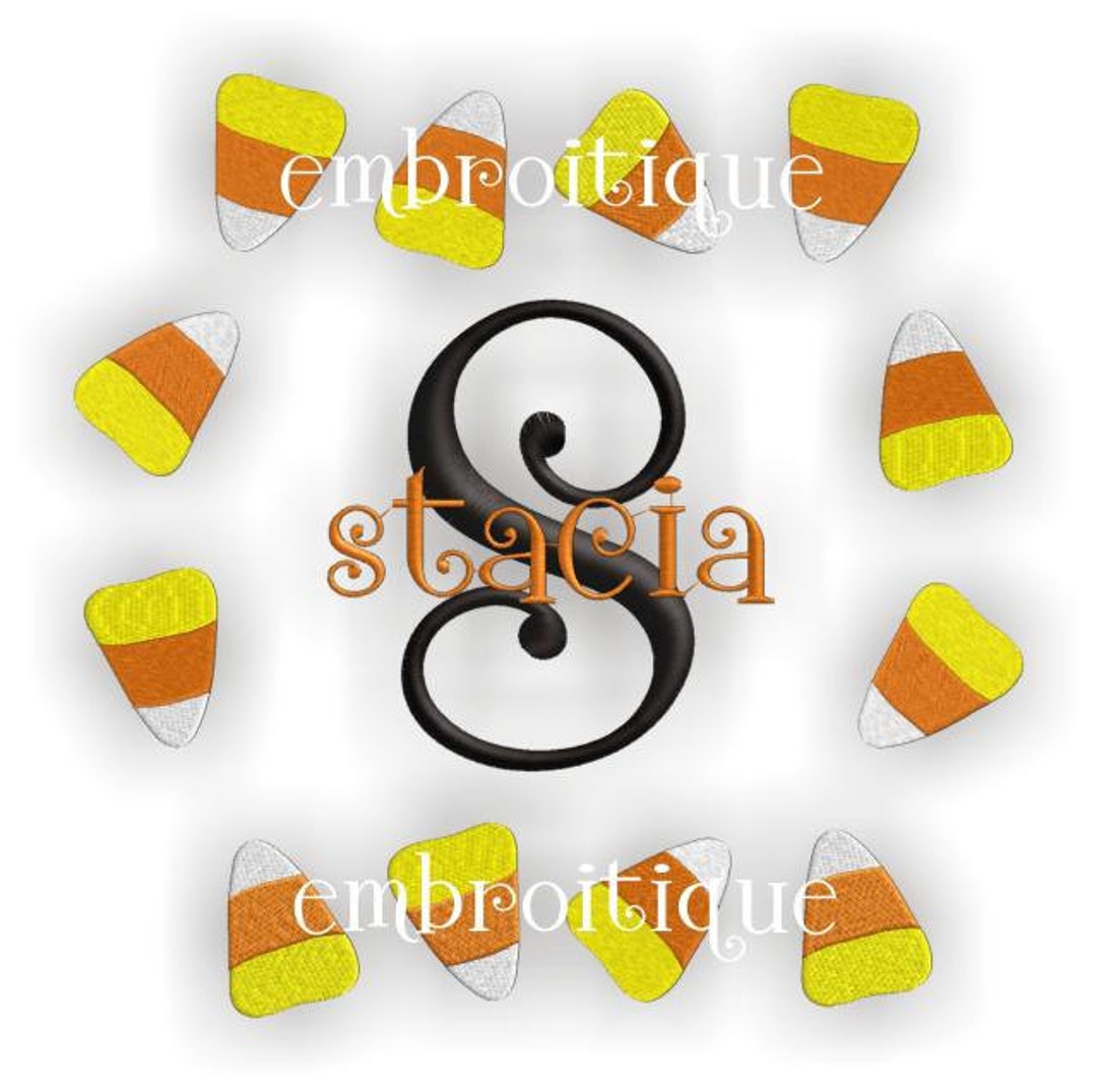 Candy Corn Font Frame- Adorable Fall Design- Instant Download -digital ...