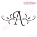 Royal Monogram Font Set Machine Embroidery Font Alphabet Letters ...