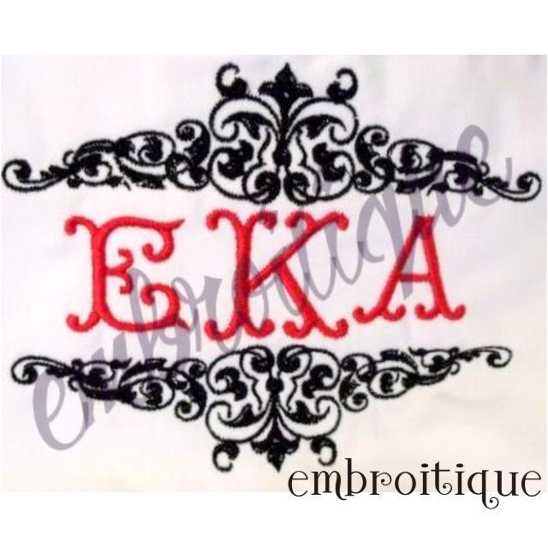 Avalon Scroll Monogram Font Frame- Instant Download -digital Machine ...