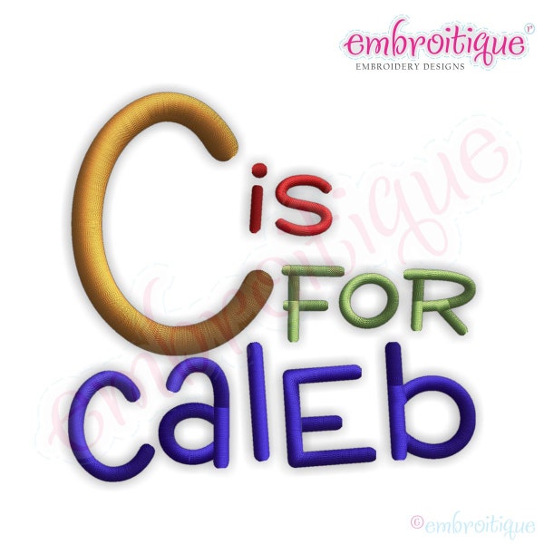 Caleb Letters - Etsy