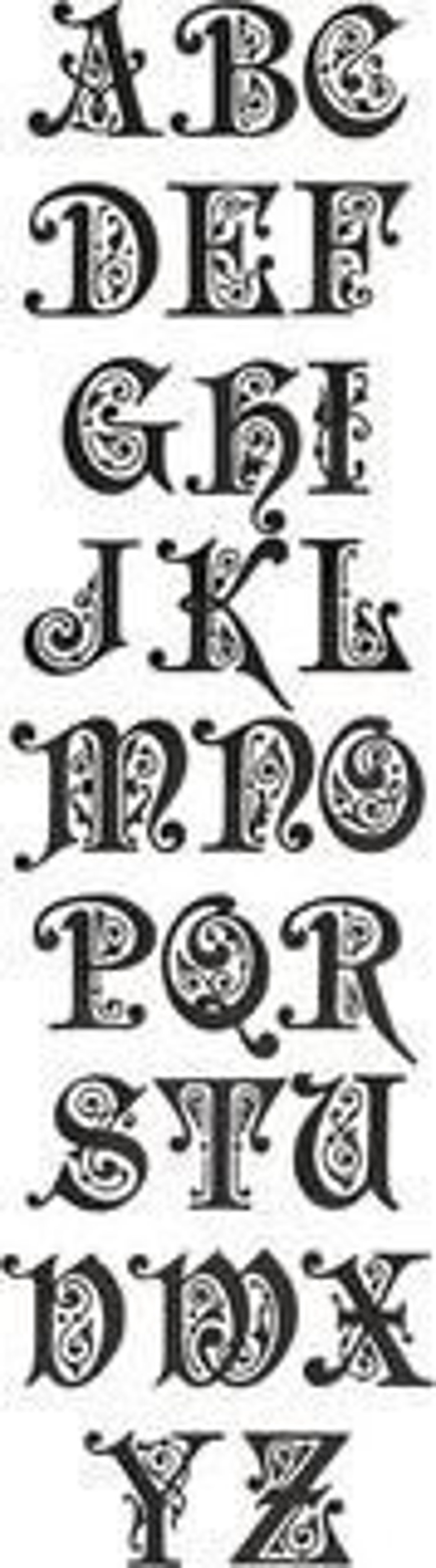 Royal Monogram Font Set Machine Embroidery Font Alphabet - Etsy