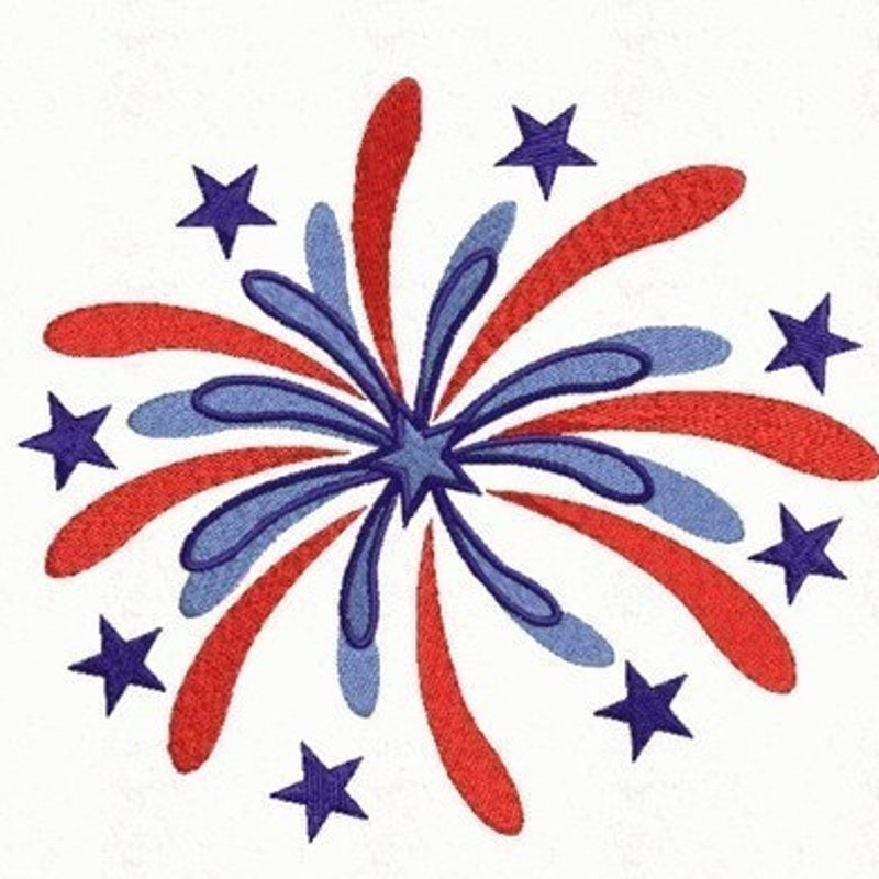 Firework Embroidery - Etsy