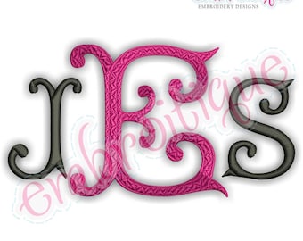 Jennifer Monogram Script Instant Download digital Machine | Etsy
