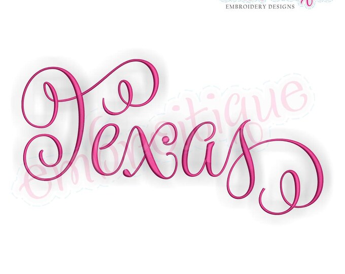 Texas Calligraphy Fancy Script 3 Instant Download Machine - Etsy