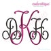 Kennedy Interlocking Monogram Font Set- Machine Embroidery Font ...