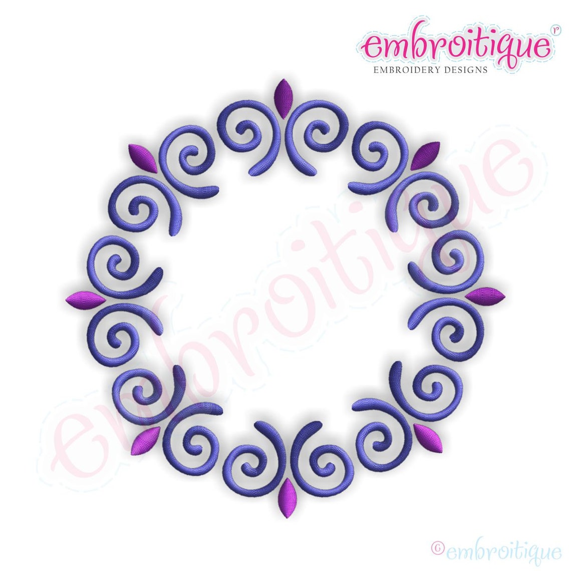 Curly Circle 2 Font Frame Instant Download digital Machine | Etsy