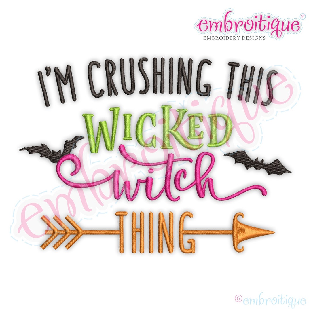 I'm Crushing This Wicked Witch Thing - Funny Design for Halloween ...