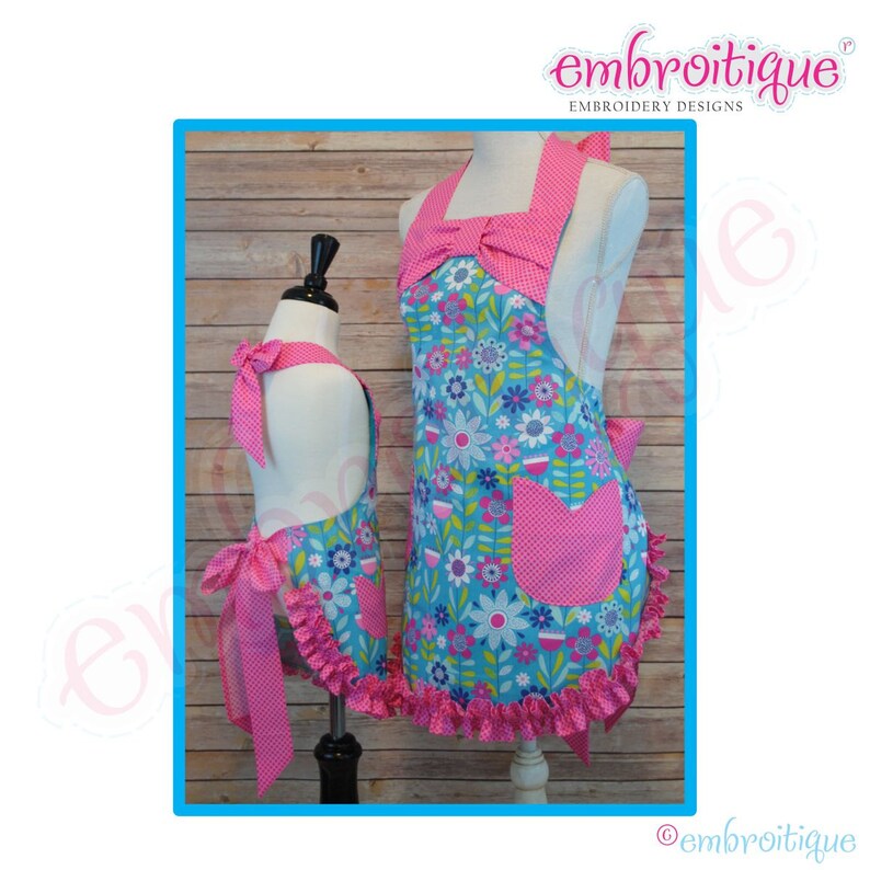 Posh and Proper Mother & Daughter Apron PDF Sewing Pattern - Etsy Canada