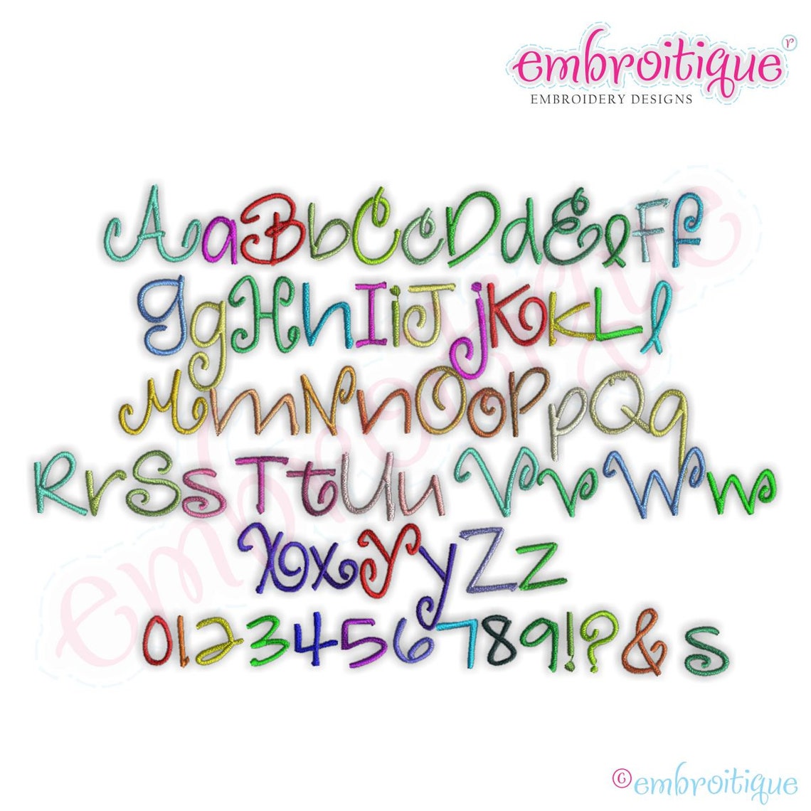 Vanessa Monogram Font Set Machine Embroidery Font Alphabet - Etsy