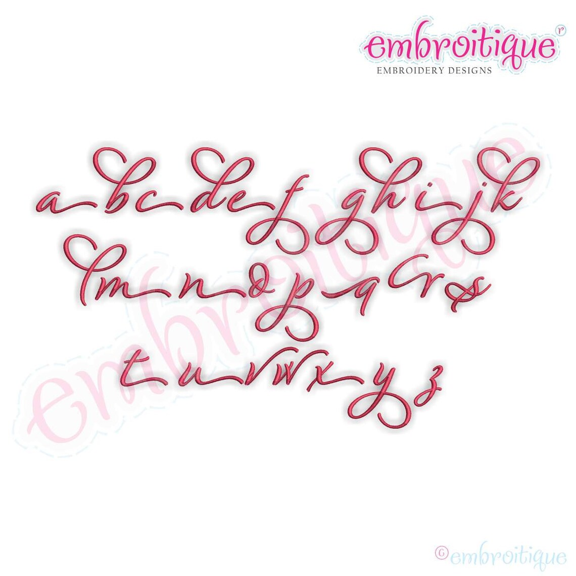 Alicia Calligraphy Monogram Set 5 - Embroitique Exclusive ...