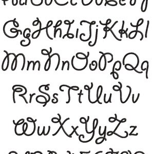 Harper Monogram Font - Curly Alphabet Great for Boys and Girls 4 Sizes ...
