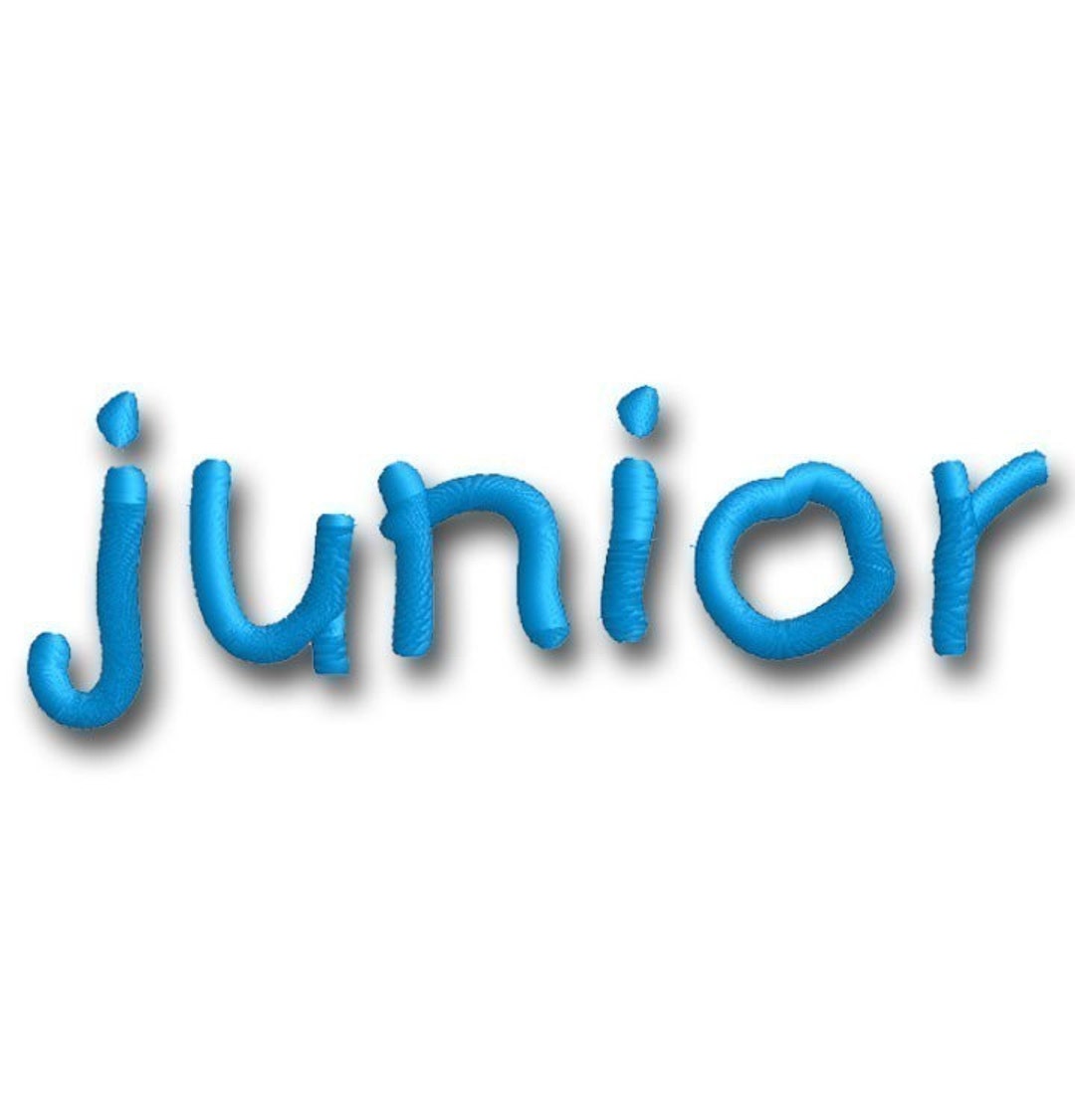 Junior Monogram Set- Machine Embroidery Font Alphabet Letters Child ...