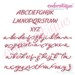Alicia Calligraphy Monogram Set 4 - Embroitique Exclusive ...