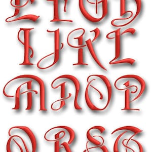 Fancy 3 Monogram Set- Instant Email Delivery Download-machine ...