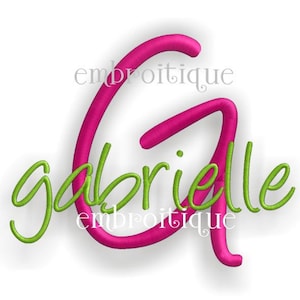 Gabrielle Monogram Set - Machine Embroidery Font Alphabet Letters - BX ...