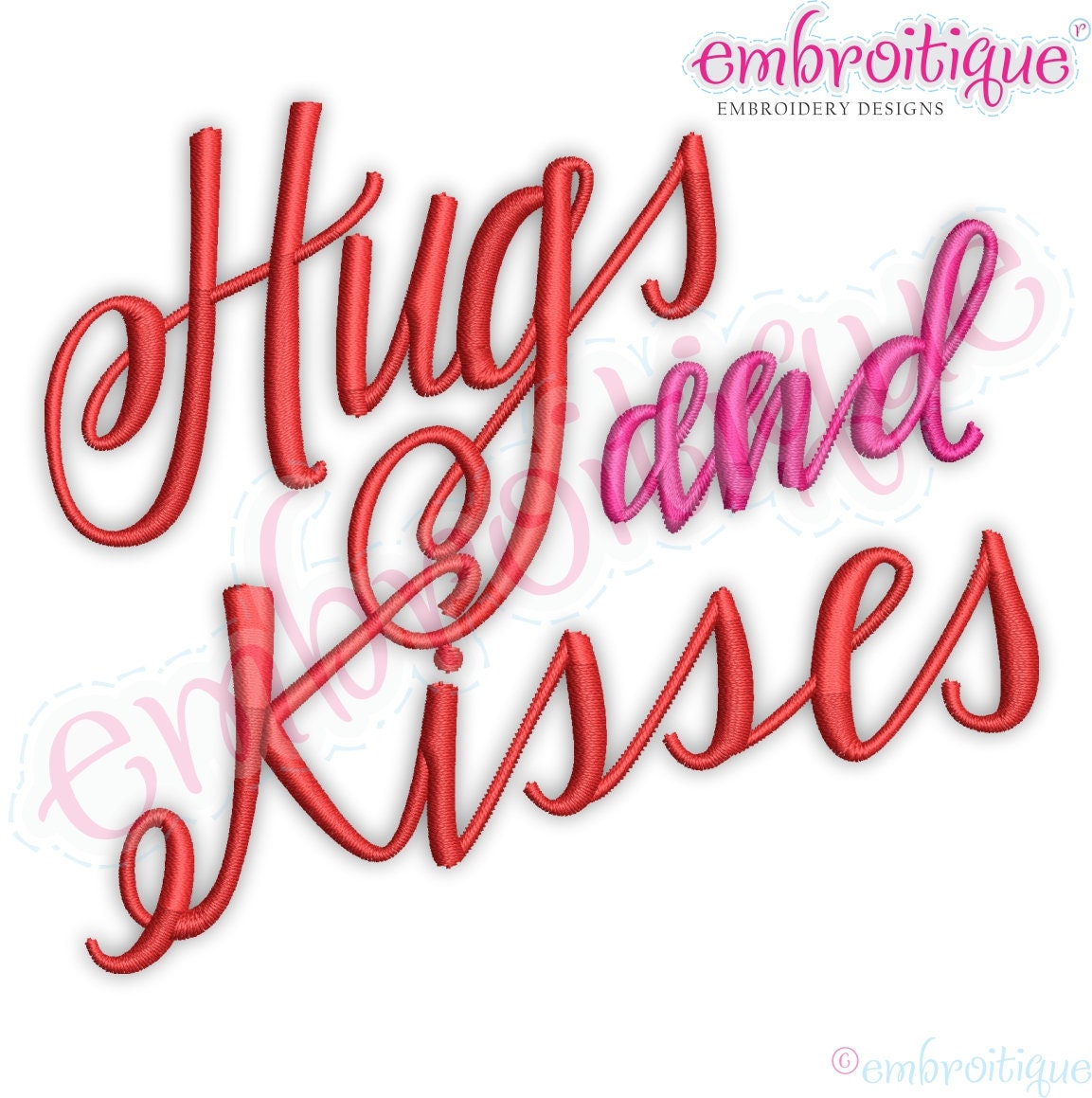 Hugs and Kisses Handlettered Calligraphy Hand Lettering Letter Love ...