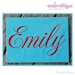 Emily Monogram Set- Machine Embroidery Font Alphabet Letters - Large ...