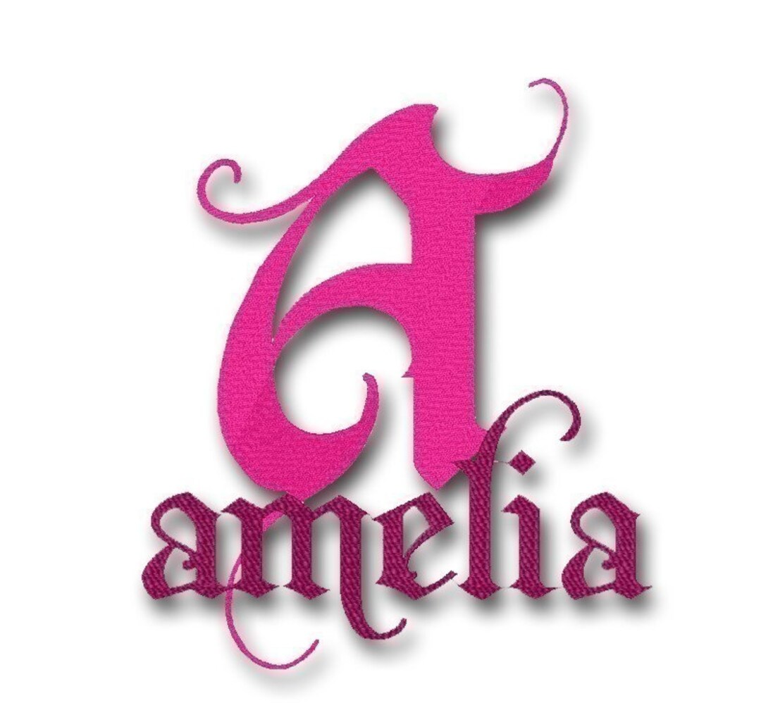 Amelia Monogram Set- BX Files Included - Instant Download -digital ...