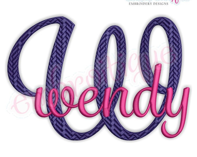 Wendy Script Font Large bx Format Included Instant - Etsy