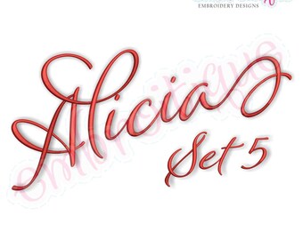 Alicia Script Font - Etsy