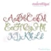 Bentley Monogram Set - Small - Machine Embroidery Font Alphabet Letters ...