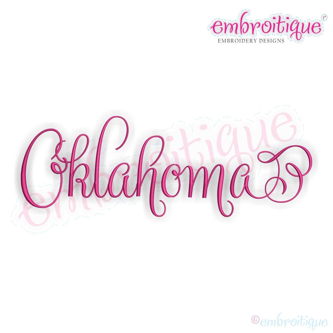 Oklahoma Calligraphy Fancy Script 3 Instant Download Machine - Etsy