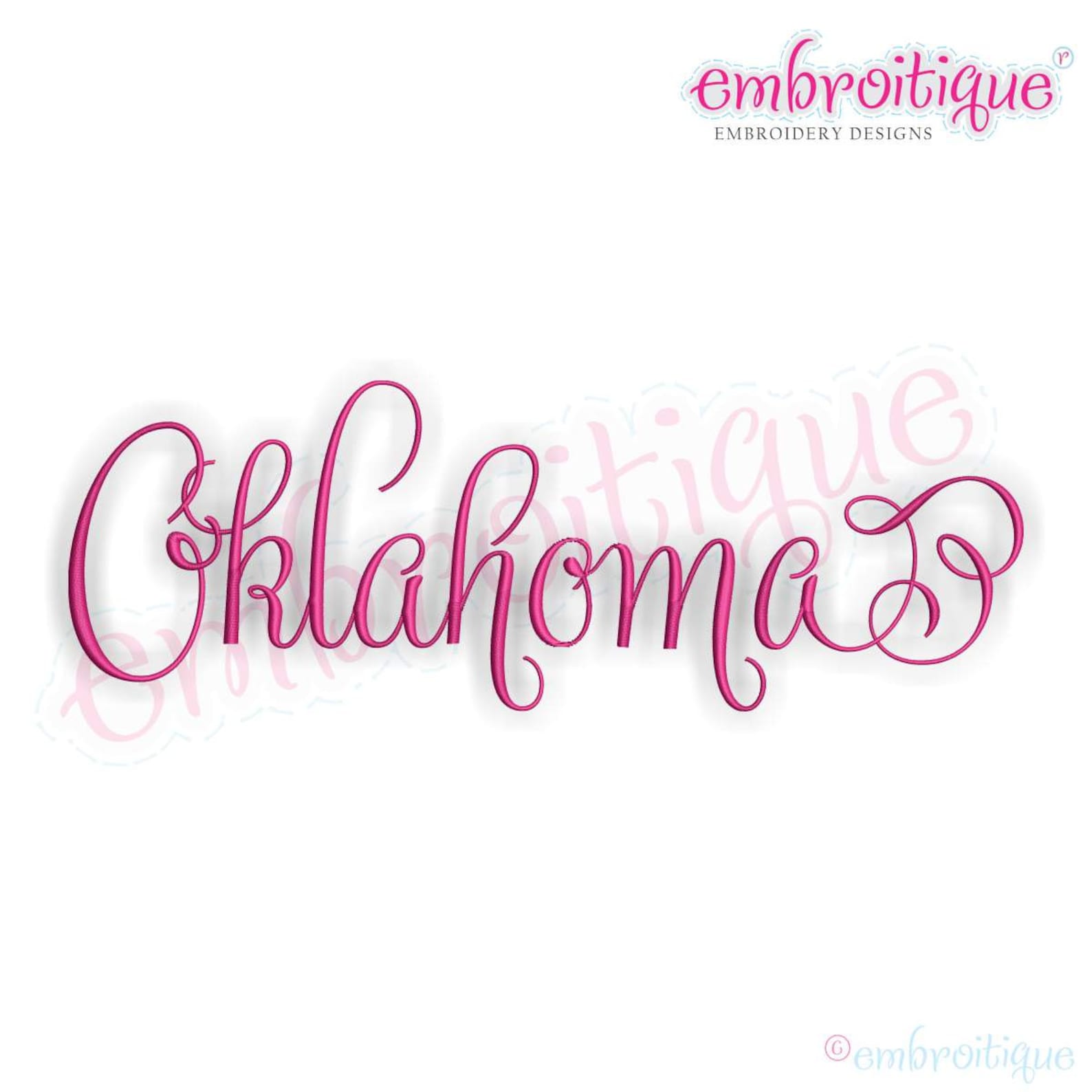 Oklahoma Calligraphy Fancy Script 3 Instant Download Machine - Etsy