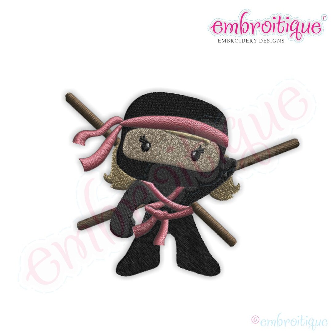 Ninja for Girls With Bow and Staff - Instant Email Delivery Download ...